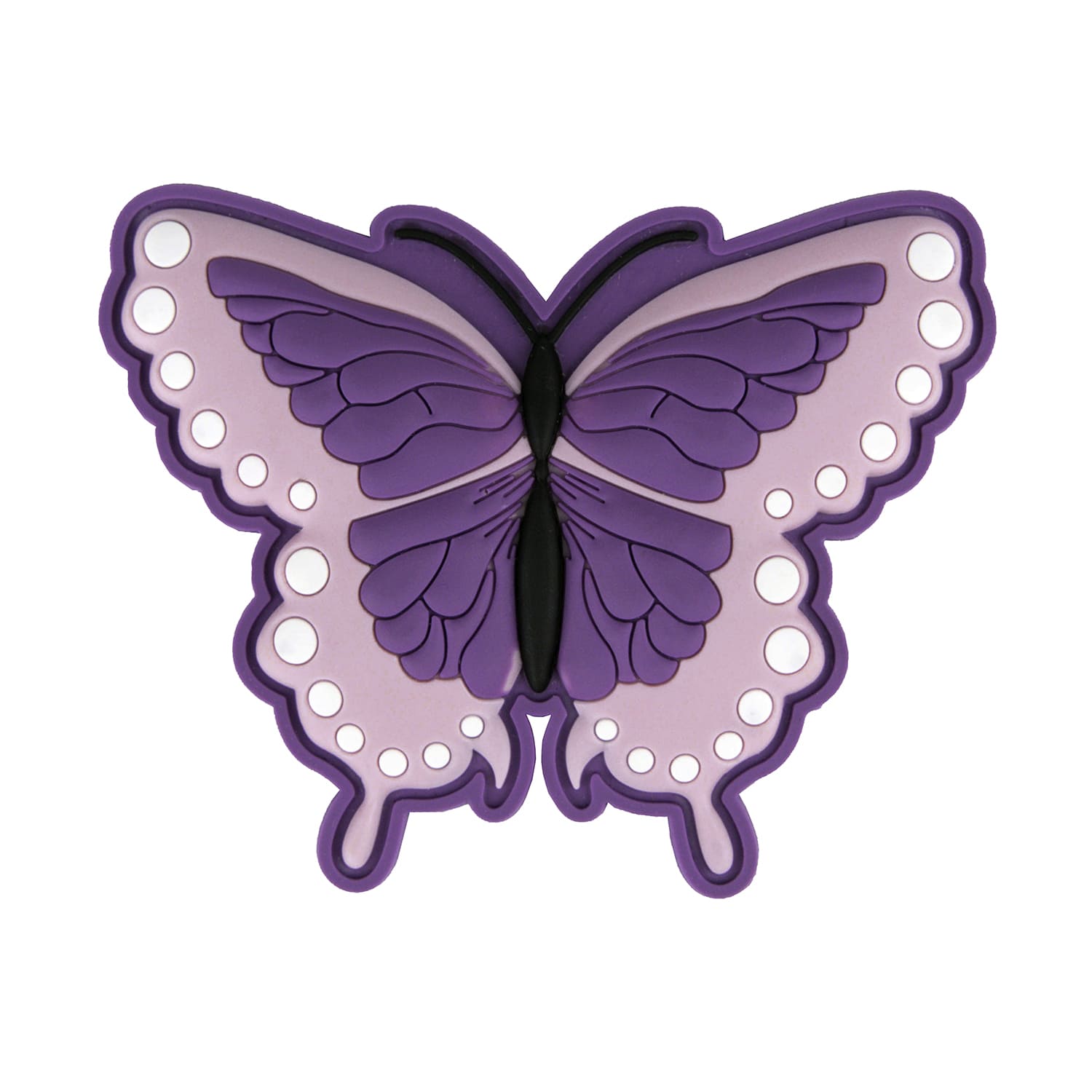 Velcro Rubber Patch Lavander- Rose Butterfly